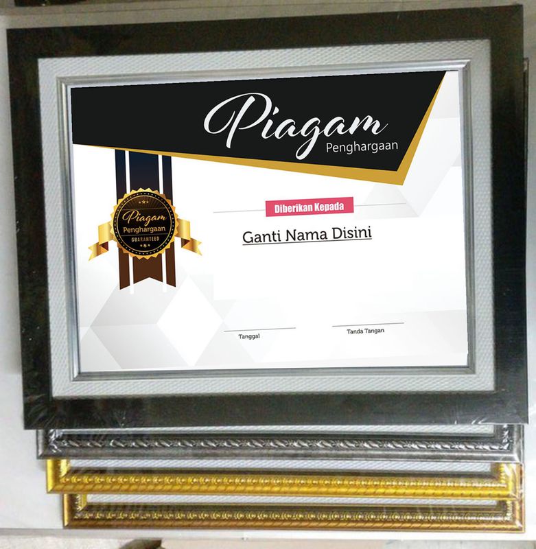 1 SET BINGKAI DAN ISI PIAGAM UKURAN 30x40cm