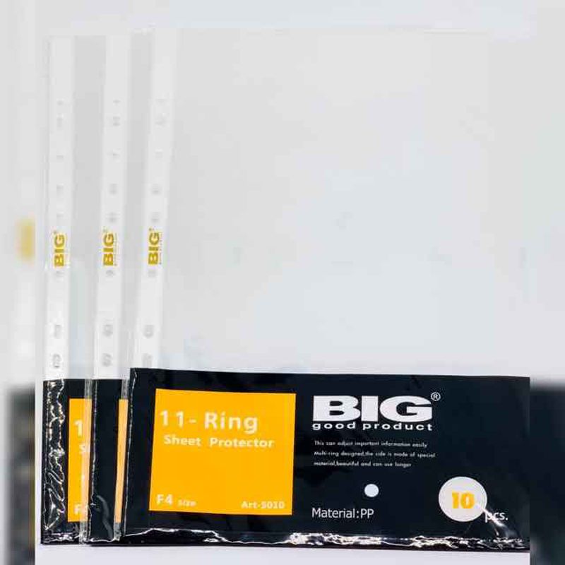 CLEAR SHEET PROTECTOR BIG F4