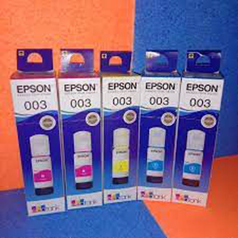 Tinta Epson 003 Warna (Biru/Kuning/Merah)