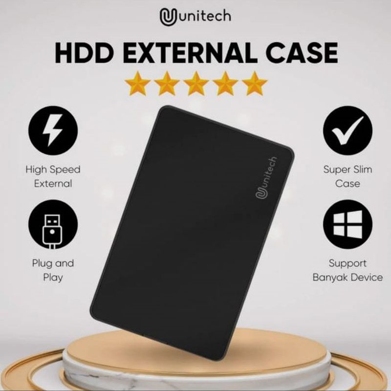 Casing Unitech casing External Harddisk HDD Enclosure 2.5 inch Sata USB 3.0