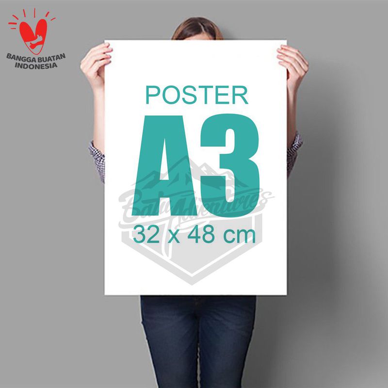 Cetak Poster Ukuran A3