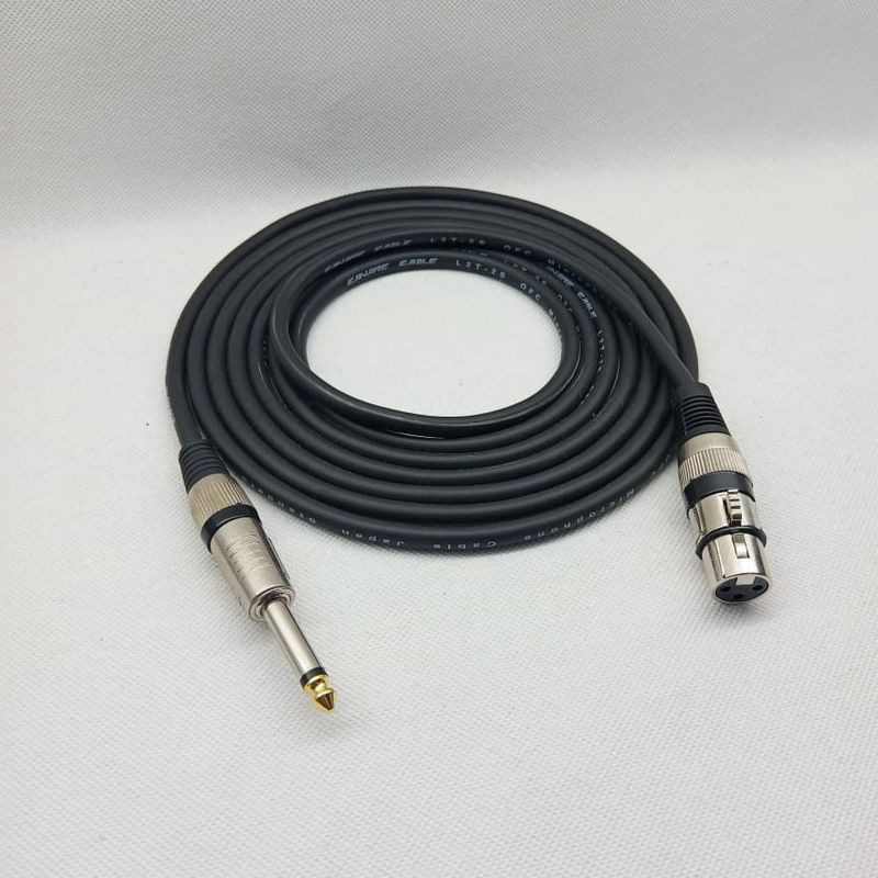 Kabel microphone kabel jack xlr female Neutrix to akai TRS 6,5