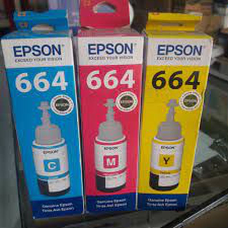 Tinta Epson 664 Warna (Biru/Kuning/Merah)