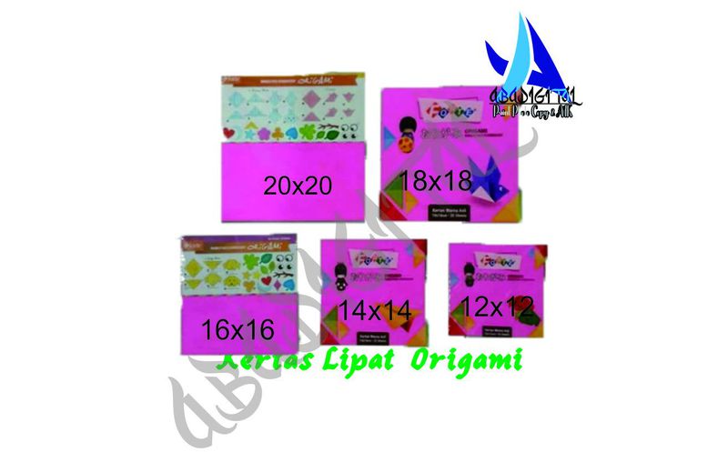 Kertas Origami semua ukuran 25x25,20x20,18x18,16x16,14x14,12x12 - 25x25