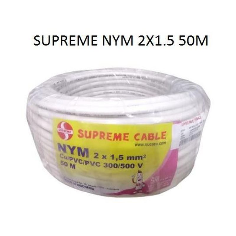 Kabel Listrik 2x1,5 uk 50m NYM