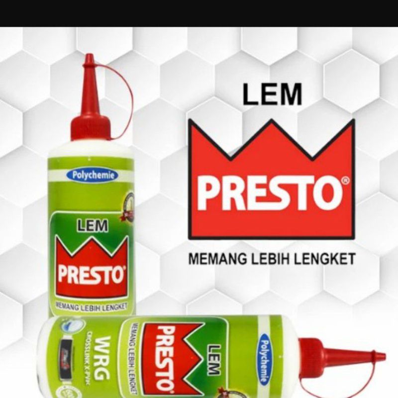 Lem kayu presto WRG 600 gram exterior water resistant