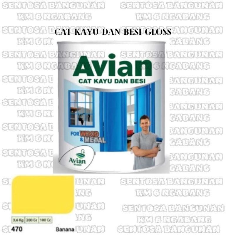 CAT KAYU DAN BESI AVIAN I KG Banana - 470