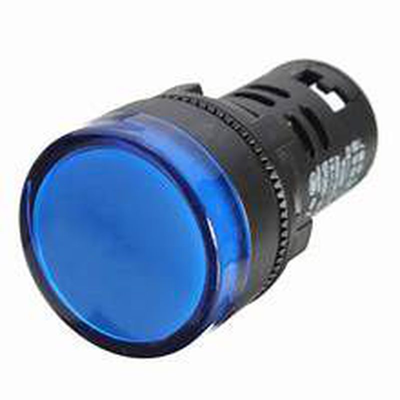 Pilot Lamp 220V Volt / Panel indikator 22mm - Biru (1 pak isi 10)