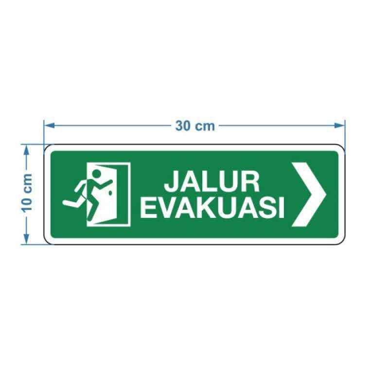 AKRILIK JALUR EVAKUASI UK 30X10