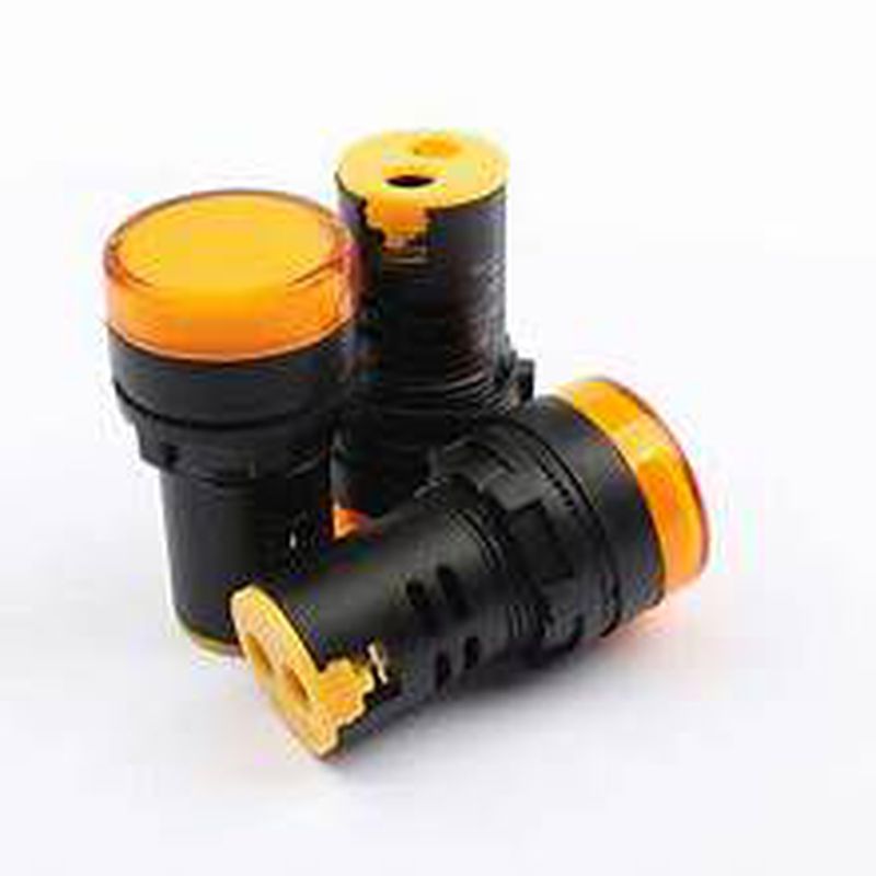 Pilot Lamp 220V Volt / Panel indikator 22mm - Kuning (1 pak isi 10)