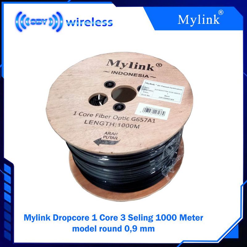 Mylink Kabel FTTH Dropcore 1 core 3 Seling hasbelan 1000 meter fiber ...