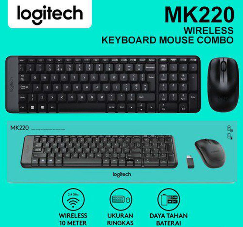 Mouse Dan Keyboard WirelessMK 220