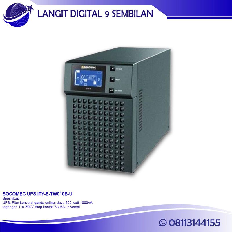 SOCOMEC UPS ITY-E-TW010B-U