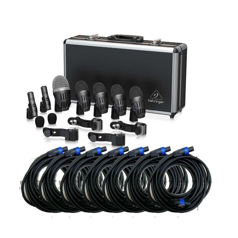 Mic Drum Behringer BC1500 Premium 7-Piece Drum Microphone Set + Kabel ...
