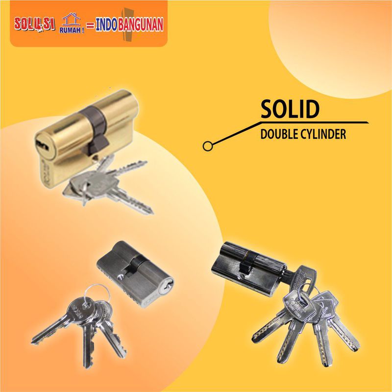 SOLID - DOUBLE CYLINDER/ PINTU/ HANDLE - DC 02-60 MK