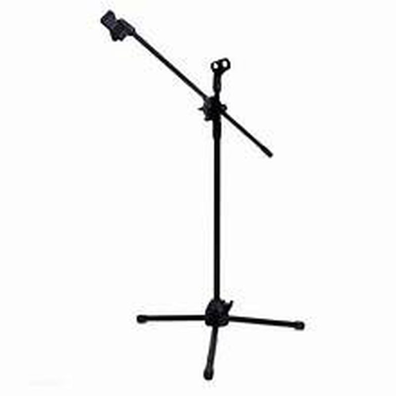 Stand Mic Panjang Tripod Tiang + Holder Hp Betavo SMH 01 Besi Lentur