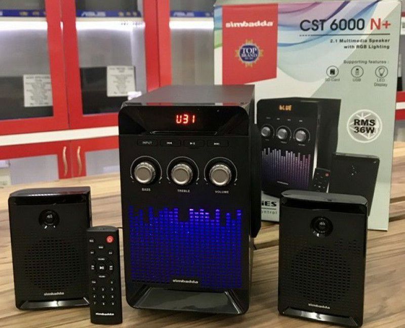 SIMBADDA CST 6000N+ |2.1 RGB Multimedia Bass Bluetooth Speaker Aktif