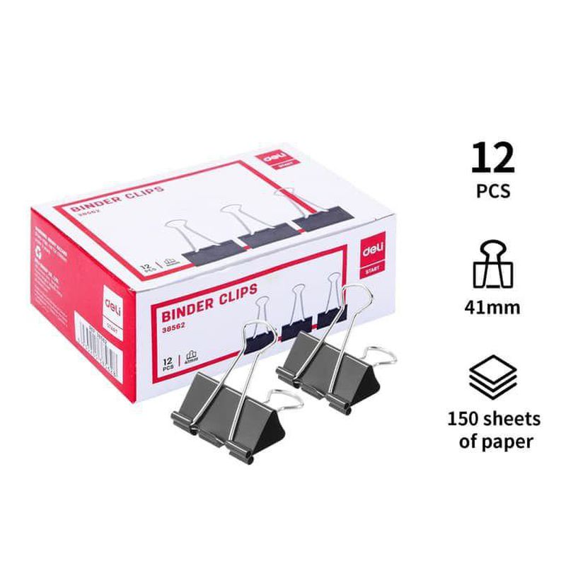 Deli Binder Clip 41mm No.38562 (200)