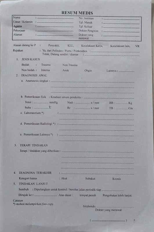 Resum Medis. Pkm Mlandingan