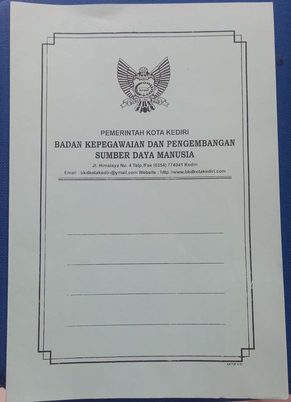 Stopmap Bahan kertas custom Kop