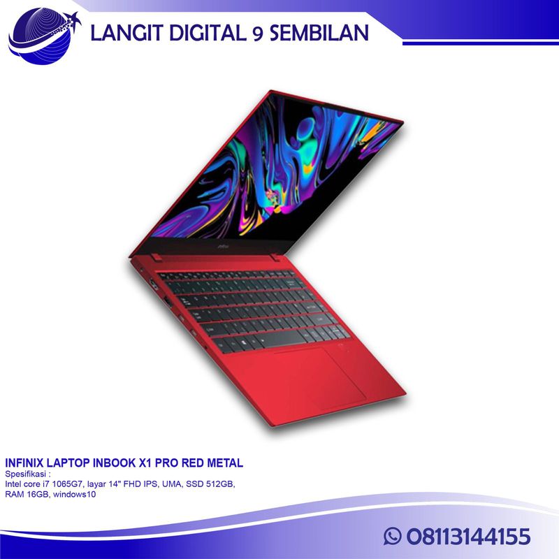INFINIX LAPTOP INBOOK X1 PRO RED METAL