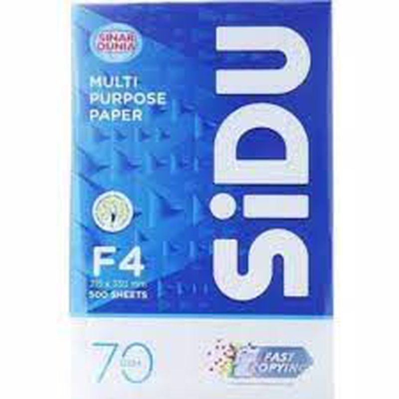 Kertas F4 Spesifikasi : 70 gram