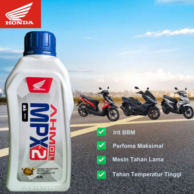 Oli AHM Honda MPX 2 Matic Beat Scoopy Genio PCX Vario ADV 160 Forza