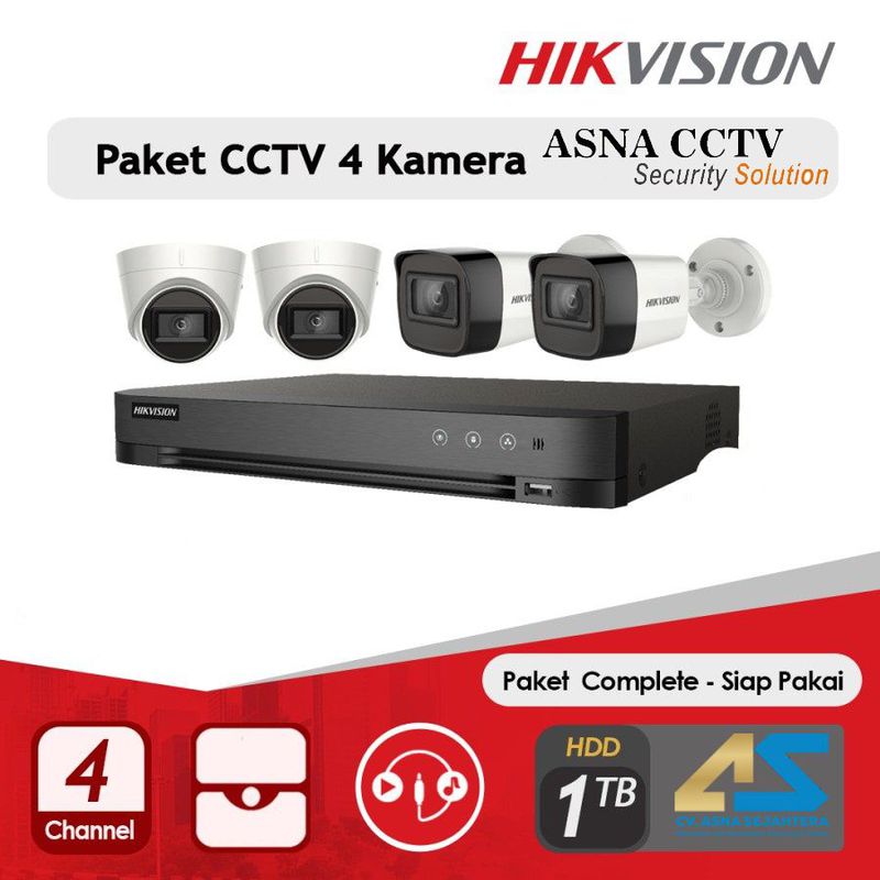 PAKET CCTV 4 Channel