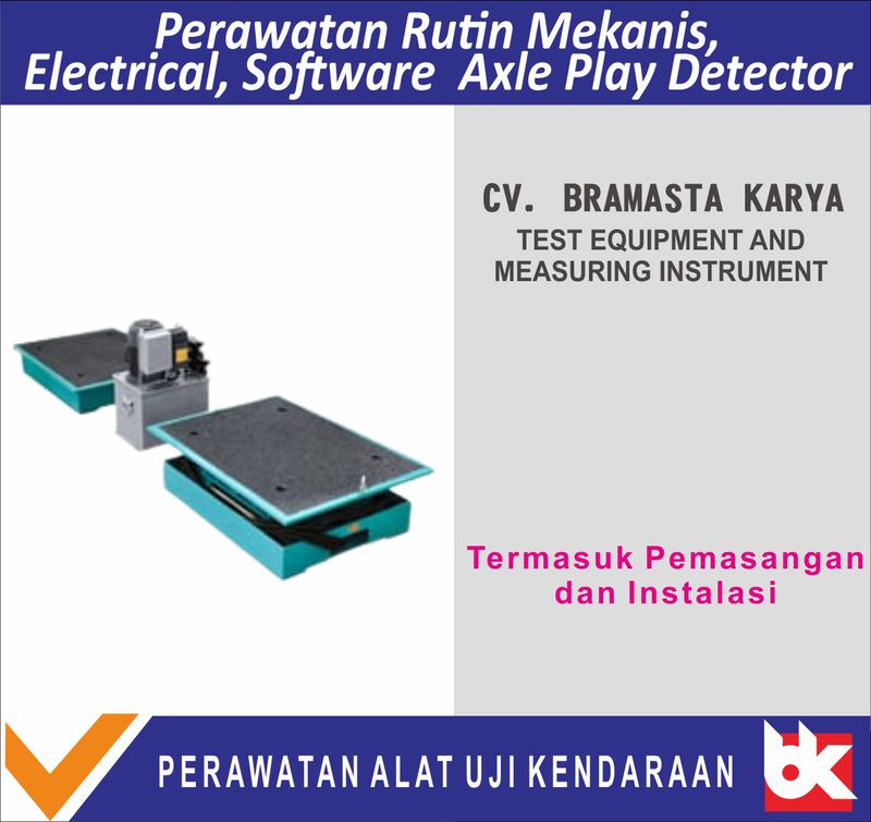 Perawatan Rutin Mekanis, Electrical, Software Axle Play Detector