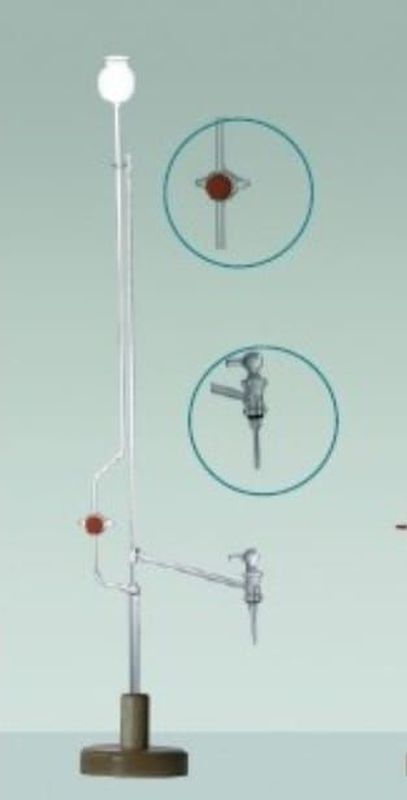 BURET MICRO 1 ML , PTFE Key , With STAND