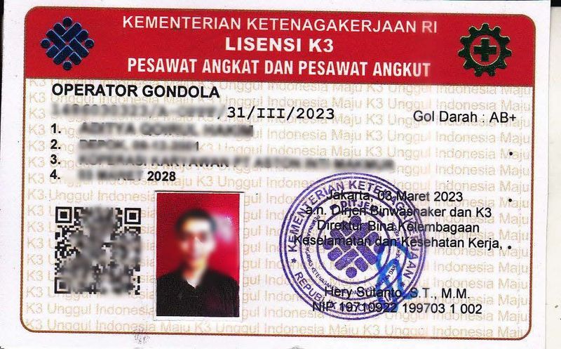 surat izin operator SIO dan training pelatihan Operator alat forklift