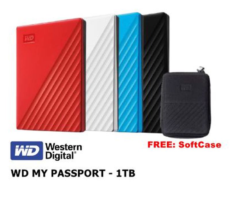 WD MY PASSPORT 1TB HD HDD EXTERNAL Western Digital 1 TB