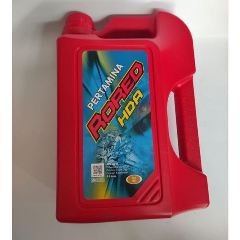 Oli Transmisi-Gardan Pertamina Rored HDA SAE 90 API GL-5 4 Liter