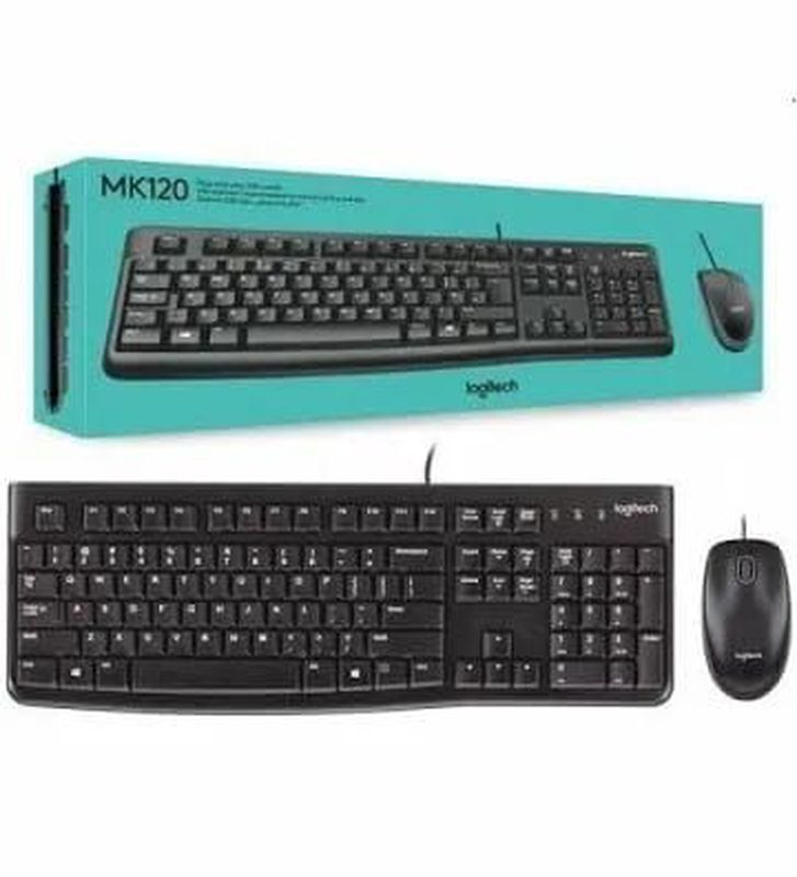 KEYBOARD & MOUSE KOMPUTER LOGITECH MK 120