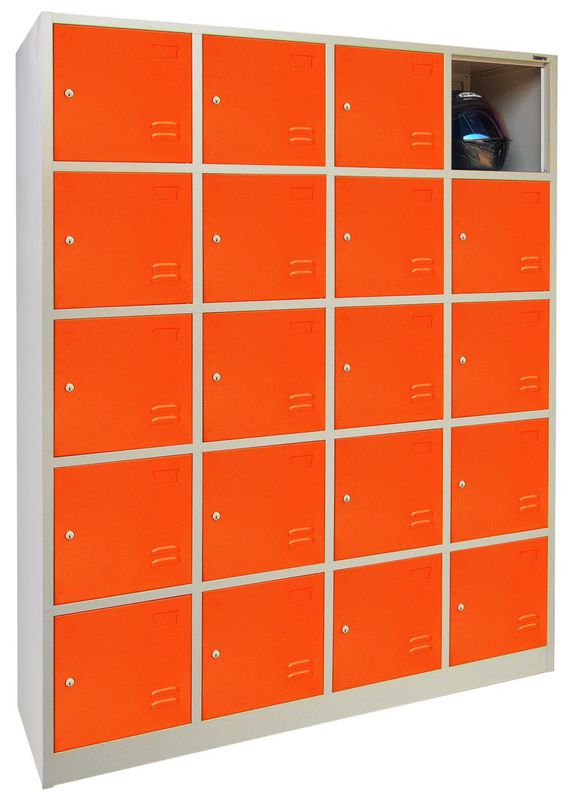 Lemari Loker Besi kl-20 Pintu Helm in - Orange