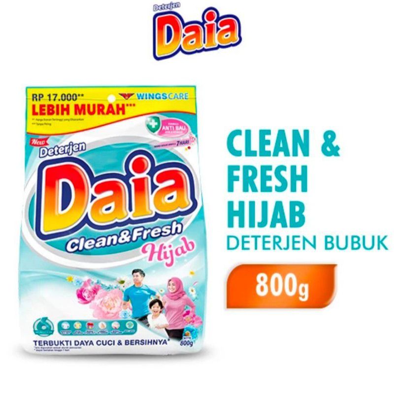 Daia Deterjen Clean & Fresh 850 gr