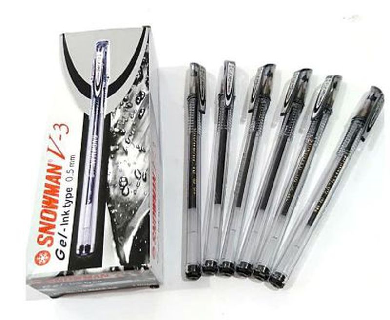 ballpoint pen v-3 gel warna hitam 1 pack