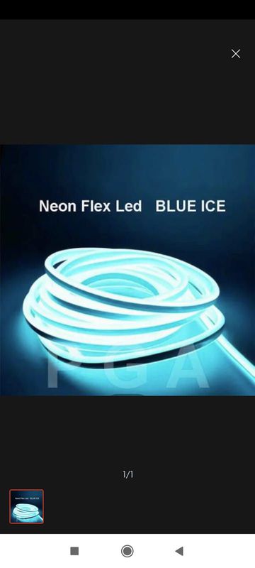 Lampu flex led ice blue