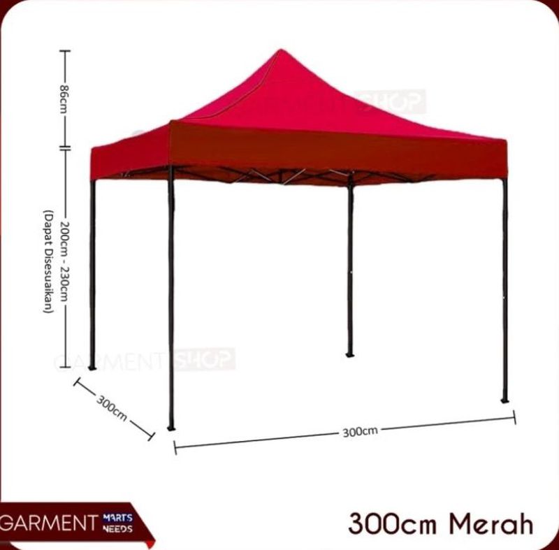 Tenda Lipat Uk.3x3