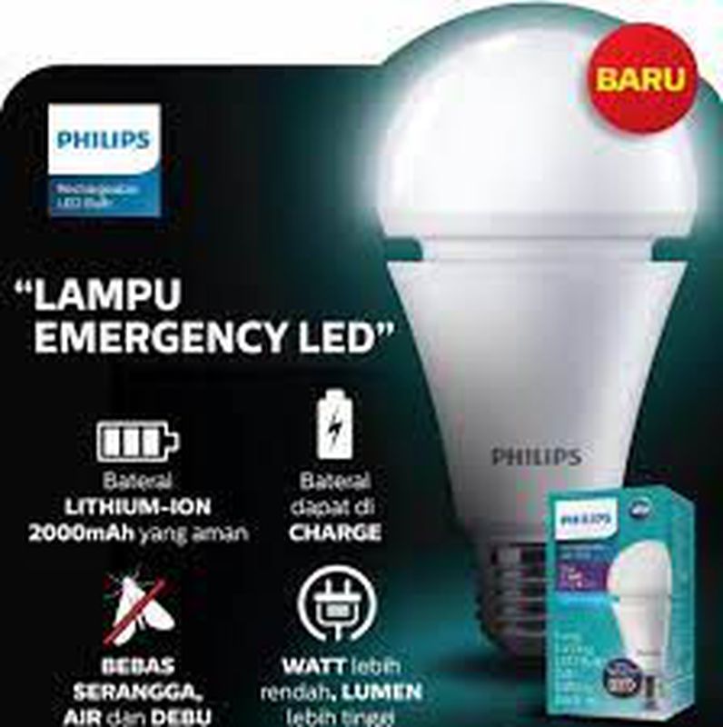 Lampu emergency philips 11 watt