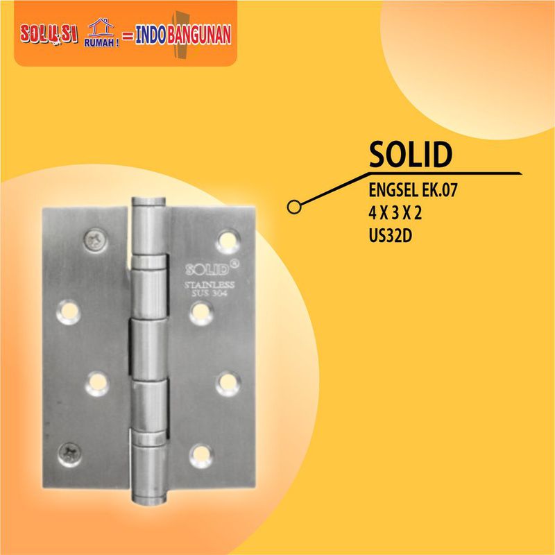 SOLID - ENGSEL EK.07/ ENGSEL PINTU/ ENGSEL - 4 X 3 X 2,5 2BB
