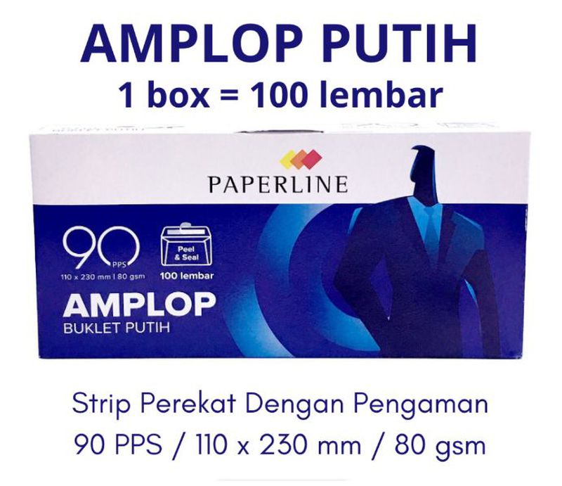 Amplop Buklet Putih Dengan Strip Perekat. Spesifikasi Produk : Ukuran ...