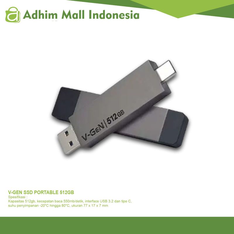V-GEN SSD PORTABLE 512GB