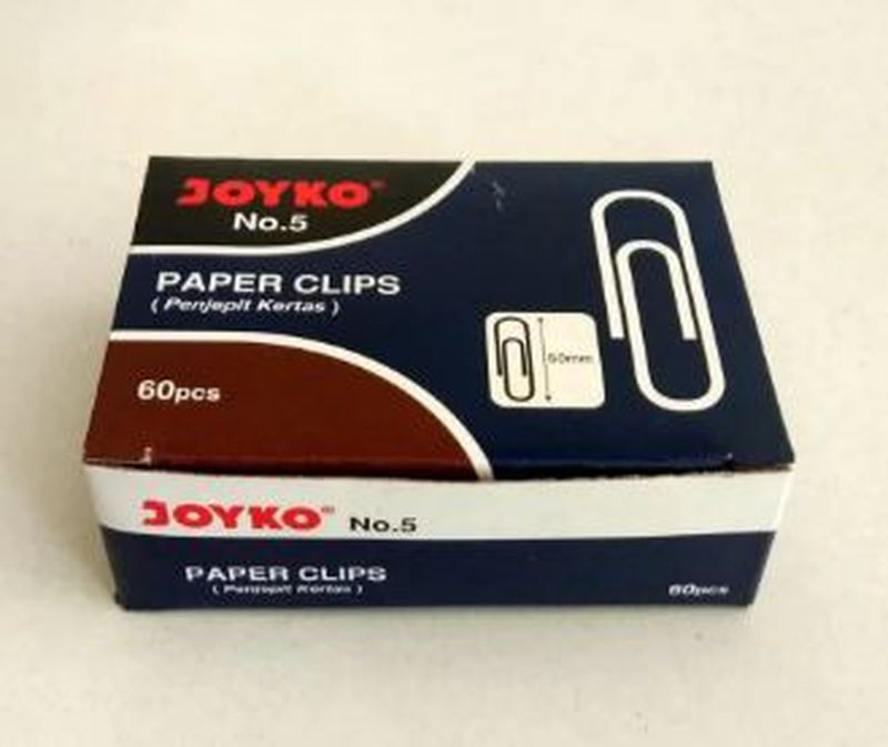 Paper Clip No.5 Joyko (PAK = 10 DUS KECIL)