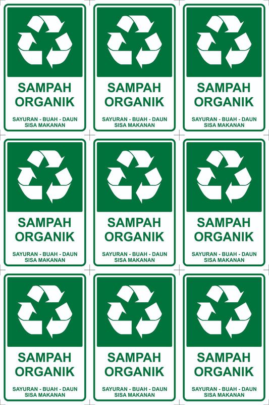 STIKER TEMPAT SAMPAH CLW