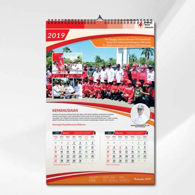 Kalender Cetak Costum