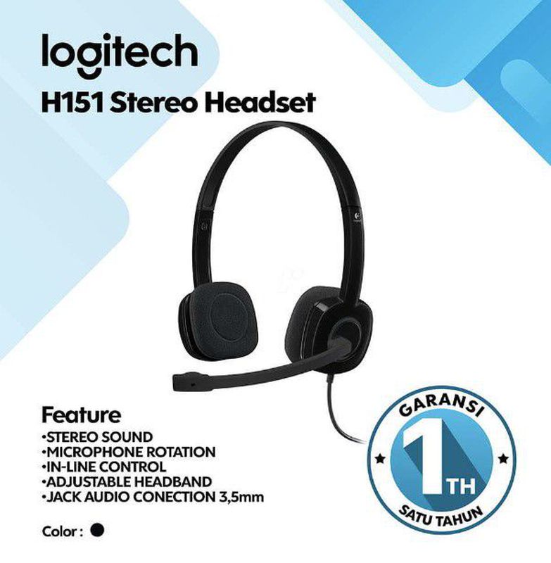Logitech H151 Stereo Headset - Original