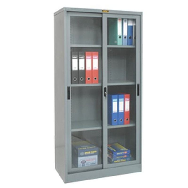 Almari Besi Sliding Kaca