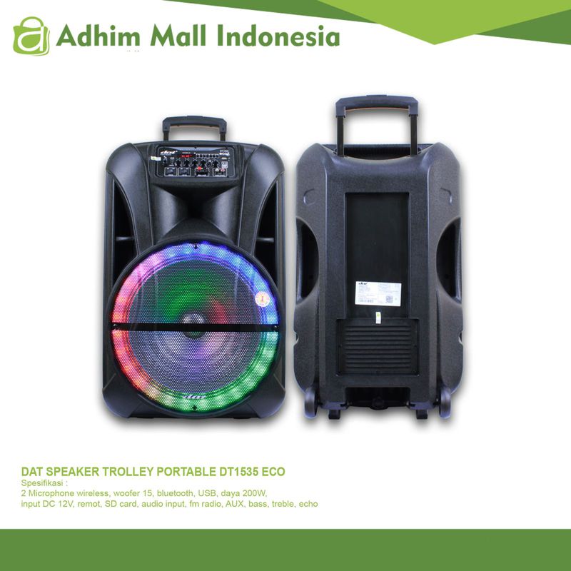 DAT SPEAKER TROLLEY PORTABLE DT1535 ECO