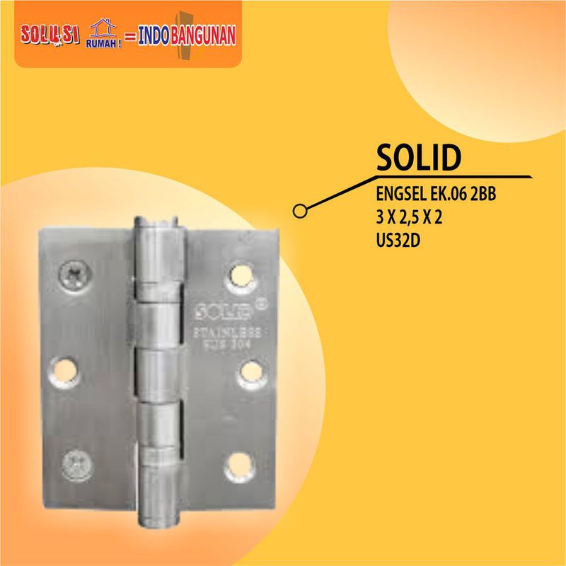 SOLID - ENGSEL EK.06/ ENGSEL/ ENGSEL PINTU - 3 X 2,5 X 2